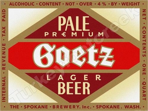 Goetz Pale Premium Lager Beer Label 9" x 12" Metal Sign | eBay