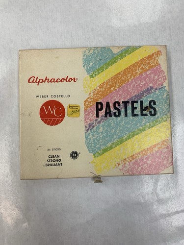 Vintage Alphacolor Weber Costello Pastels 24 Sticks Assorted Colors ...