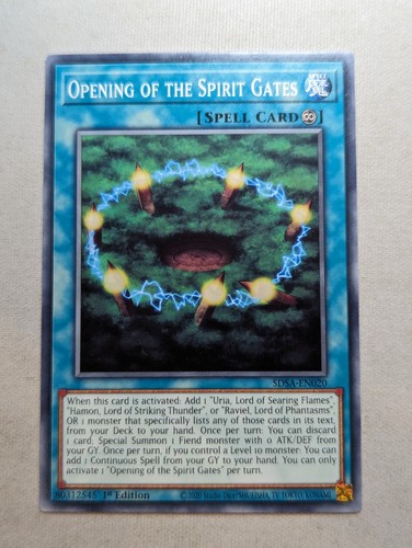 Yugioh Opening of the Spirit Gates SDSA-EN020 Common 1st Edition | eBay ...
