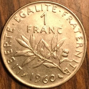 1960 1 Franc Coin for sale | eBay