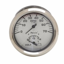 Faria Boat Tachometer Multi-Function Gauge GT0084A | 3 1/4 Inch