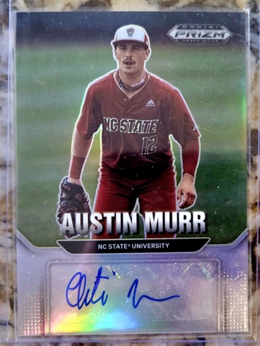 2022 Panini Prizm Draft Picks Austin Murr Silver Prizm Auto AU-AU ...