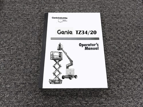 Genie TZ34-20 Trailer Mounted Boom Lift Owner Operator Manual User ...