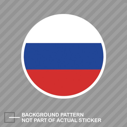 Round Russian Flag Sticker Decal Vinyl Russia Federation c | eBay