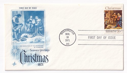 STAMP US SCOTT 1444 "Adoration of the Shepherds" 8 CENT 1977 FDC - D | eBay