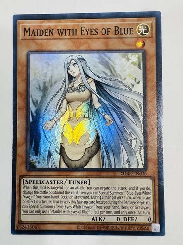 Yu-Gi-Oh! Maiden With Eyes Of Blue 1st Ed. SDBE-EN006 Super Rare NM x1 ...