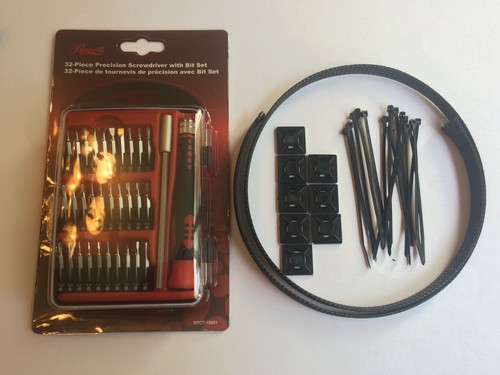 Premium Computer Cable Wire Management Kit & 32 Piece Rosewill Tool Set ...