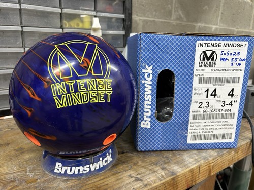 USED 14# Brunswick Intense Mindset - 14.4/3-4" Pin/2.30oz TW | eBay