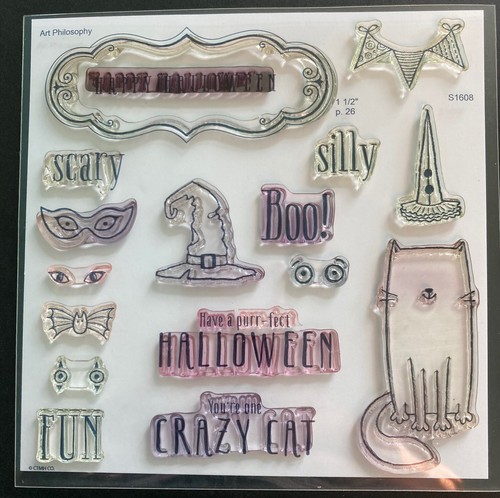 S1608 Purr-fect Halloween USED Stamp Set FREE SHIPPING Halloween | eBay