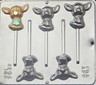 Mr. Moose Reindeer Lollipop Chocolate Candy Mold Christmas 2145 NEW | eBay