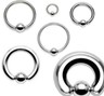 Surgical Steel Captive Bead Ring 00G 0G 2G CBR | eBay