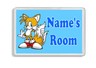 Personalised Sonic The Hedgehog Kids Bedroom Door Plaque *SIZE = 9.5 x ...