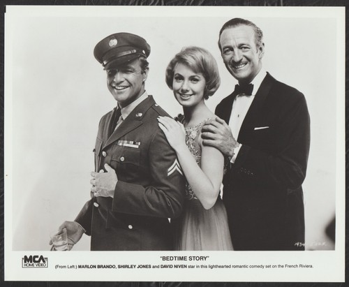 Bedtime Story MARLON BRANDO SHIRLEY JONES DAVID NIVEN UNIFORM | eBay