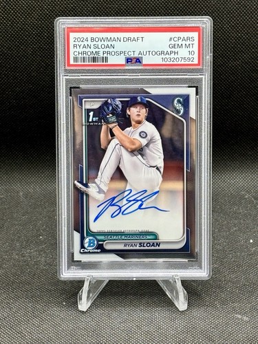 2024 Bowman Draft Ryan Sloan 1st Chrome Auto Seattle Mariners PSA 10 | eBay