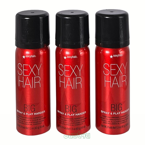 Sexy Hair Big Spray and Play Harder Firm Volumizing Hairspray 1.5 oz ...