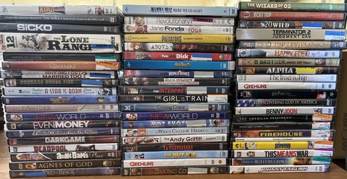 Lot of 60 - BRAND NEW DVDS - ACTUAL TITLES IN PICTURE | eBay
