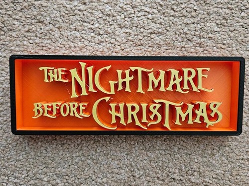 The Nightmare Before Christmas Sign Display | eBay