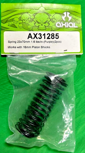 Yeti XL 1/8 Axial Racing AX31285 Spring 23x70mm 1.6 lbs-in - (Purple ...