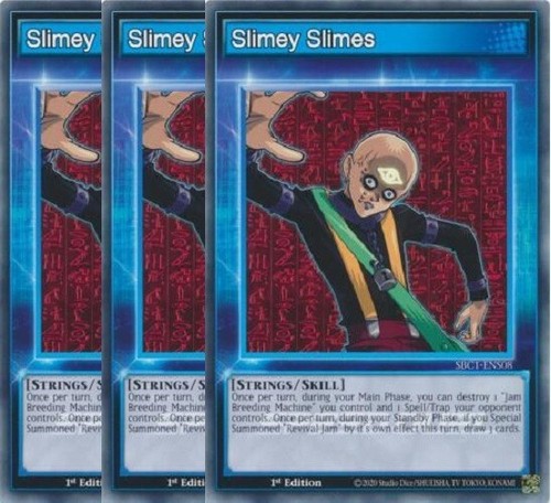 Yugioh - Slimey Slimes x 3 - 1st Edition NM - Free Holographic Card | eBay