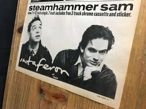 1983 VINTAGE 6X9" ALBUM PROMO PRINT Ad FOR Intaferon Steamhammer Sam 1/ ...