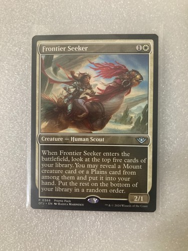 MTG 2024 Magic OTJ 368 Non-foil Frontier Seeker Promo Pack Outlaws ...