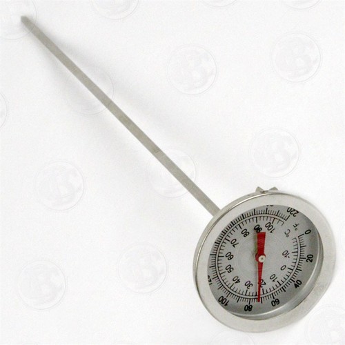 SIDE CLIP STAINLESS STEEL BREW KETTLE THERMOMETER for Homebrewing and ...