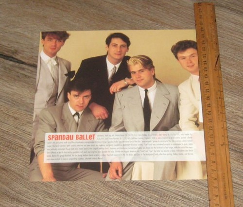 BOYZ BANDZ Spandau Ballet original ONE page PHOTO + article | eBay