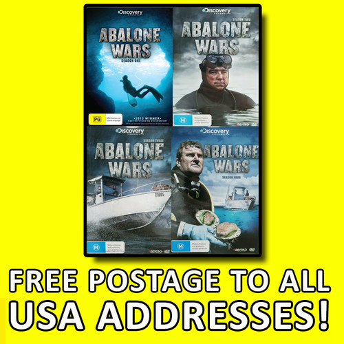 ABALONE WARS complete season 1-4 1 2 3 4 DVD SET FISHING ANGLING ...