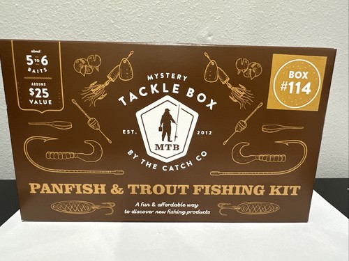 Mystery Tackle Box by The Catch Co Panfish & Trout Fishing Kit Box #114 ...