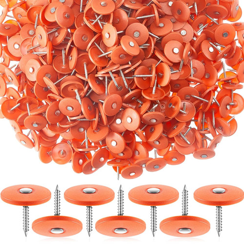 Roofing Nails Plastic Cap 1" Felt Paper Tyvek 2000 ct Underlayment ...