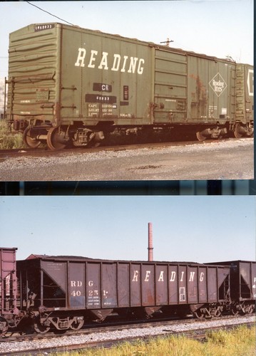 RDG reading railroad box and hopper car original photos | eBay