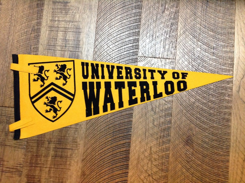 UNIVERSITY OF WATERLOO Pennant The Warriors of Waterloo, Ontario ...