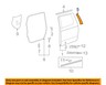 Genuine OEM Toyota 75923-0C020 Black Out Tape Passenger Rear Door ...