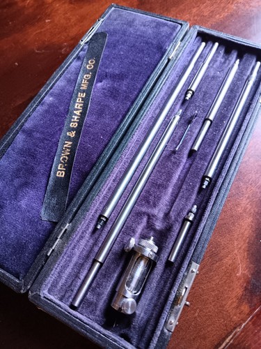 BROWN & SHARPE 264 Inside ID Micrometer Set 2-8" .001" Machinist Tool ...