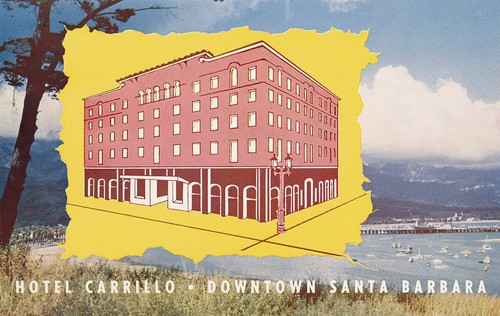 Santa Barbara CA * Hotel Carrillo 1950s Gillick Pub. | eBay