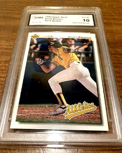 1992 GMA UPPER DECK SCOTT BROSIUS ROOKIE GEM MT 10 and bonus cards ...