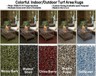 Indoor/Outdoor Grey Black Artificial Grass Turf Area Rug Patio Back ...