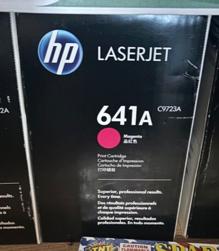 HP C9723A 641A Magenta Laser Jet Toner Cartridge Brand New Sealed ...
