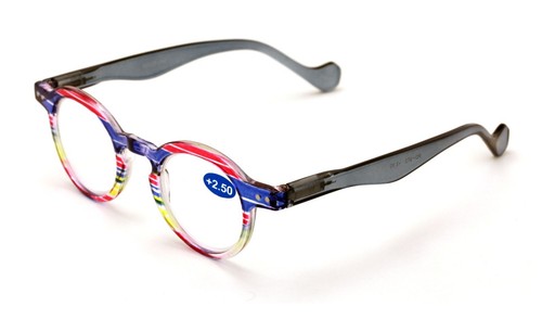 Professor Round Circle Reader Spring Hinges Men Women Translucent ...