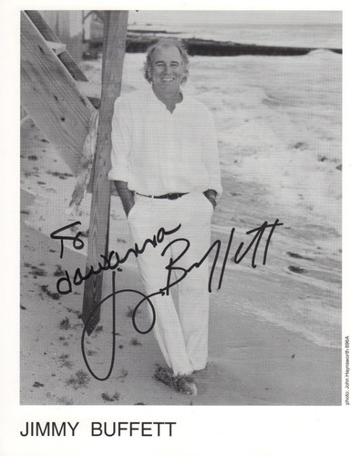 JIMMY BUFFETT HAND SIGNED 8 X 10 B&W AUTOGRAPH PHOTO | eBay