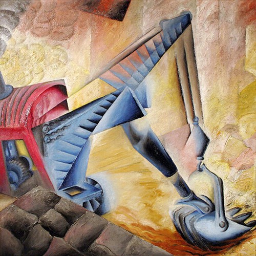 Hugo Robus : Steam Shovel : 1920 : Archival Quality Art Print | eBay