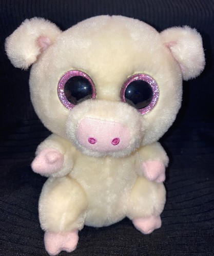 TY Beanie Boos 6" PIGGLEY Pink Beige Pig Plush Stuffed Animal 2016 ...