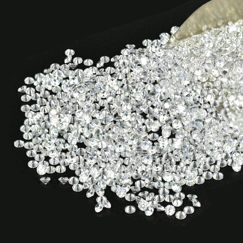 1000pcs 0.8~3.5mm Round Loose CZ Stone High Quality Cubic Zirconia ...