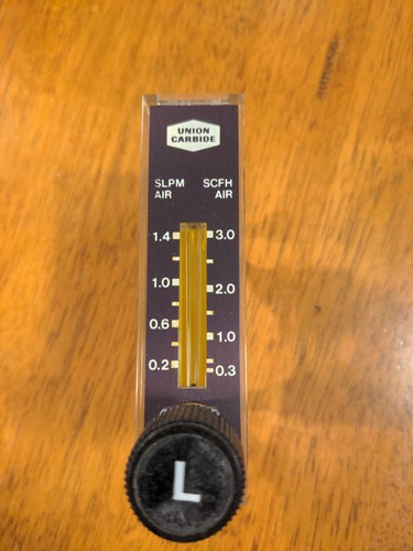 Linde Union Carbide Flow Meter Slpm 1.4 Scfh 3.0 | eBay