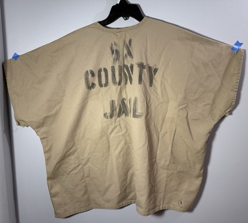 Inmate Uniform Shirt 6XL Tan Prison Jail Costume Halloween | eBay