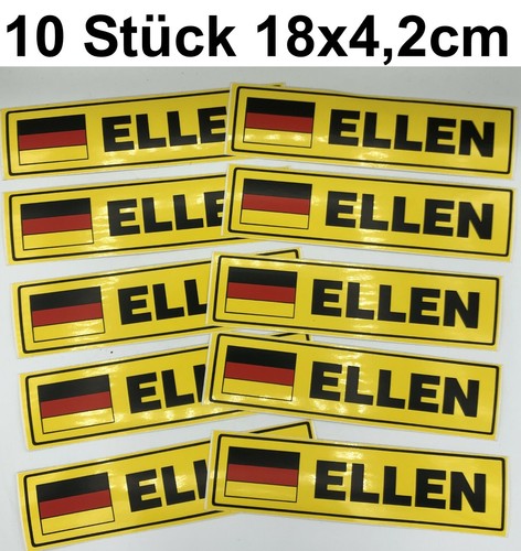 10x Sticker Name Ellen Sticker Car Sticker Car Germany Name Plate | eBay