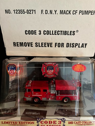 Code 3 Collectibles FDNY New York Mack CF Pumper , 1/64 Scale, 12355 ...