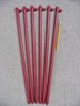 Monk Industries 12 pack Red 24" Steel stakes or anchors. Made in USA | eBay