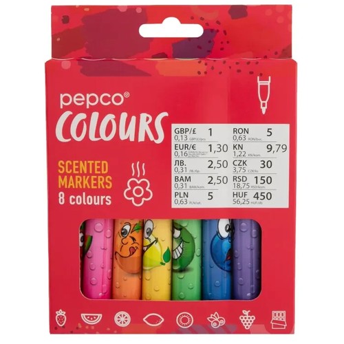 8 Scented Marker Pens Felt Tip Smelly Pens Fruit Smell Pens Markers ...