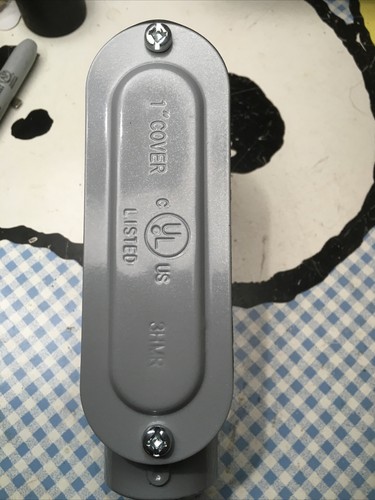 Box Of “5” Topaz Electric LB3CG 1-Inch LB Conduit Body with Cover ...